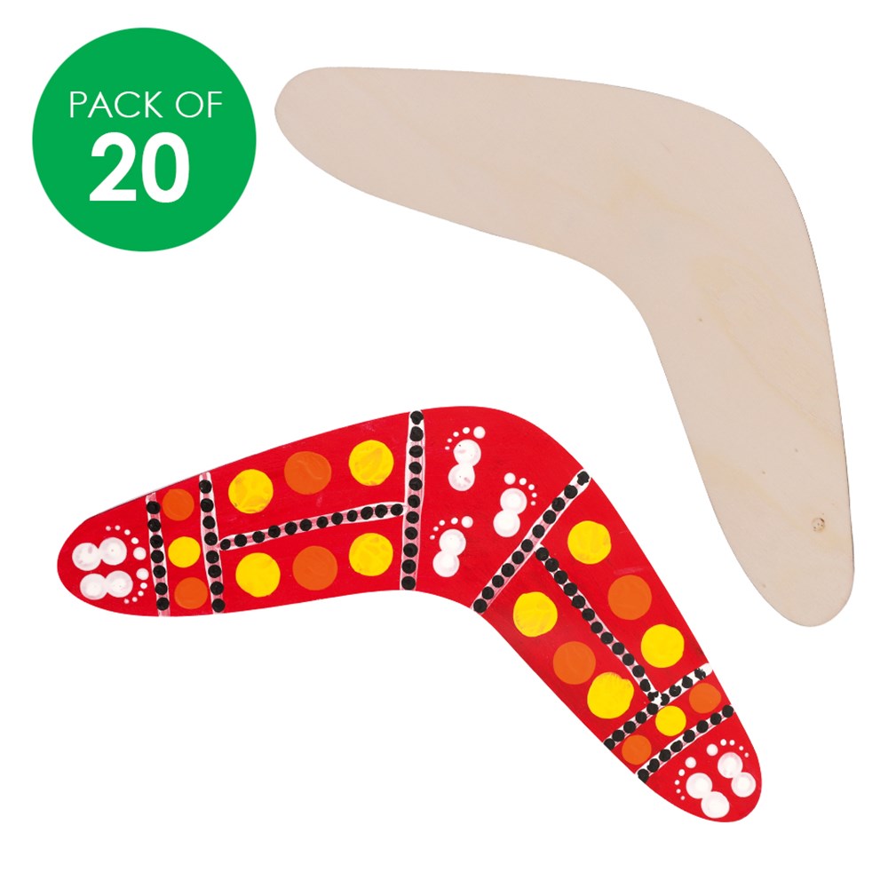 Wooden Boomerang Shapes - Small - Pack of 20 – Wisdom Activities