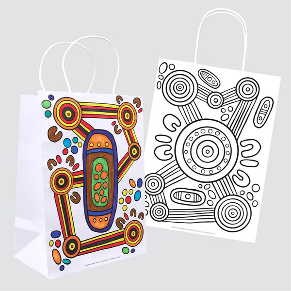 Colour In Indigenous Designed Gift Bag - Each – Wisdom Activities